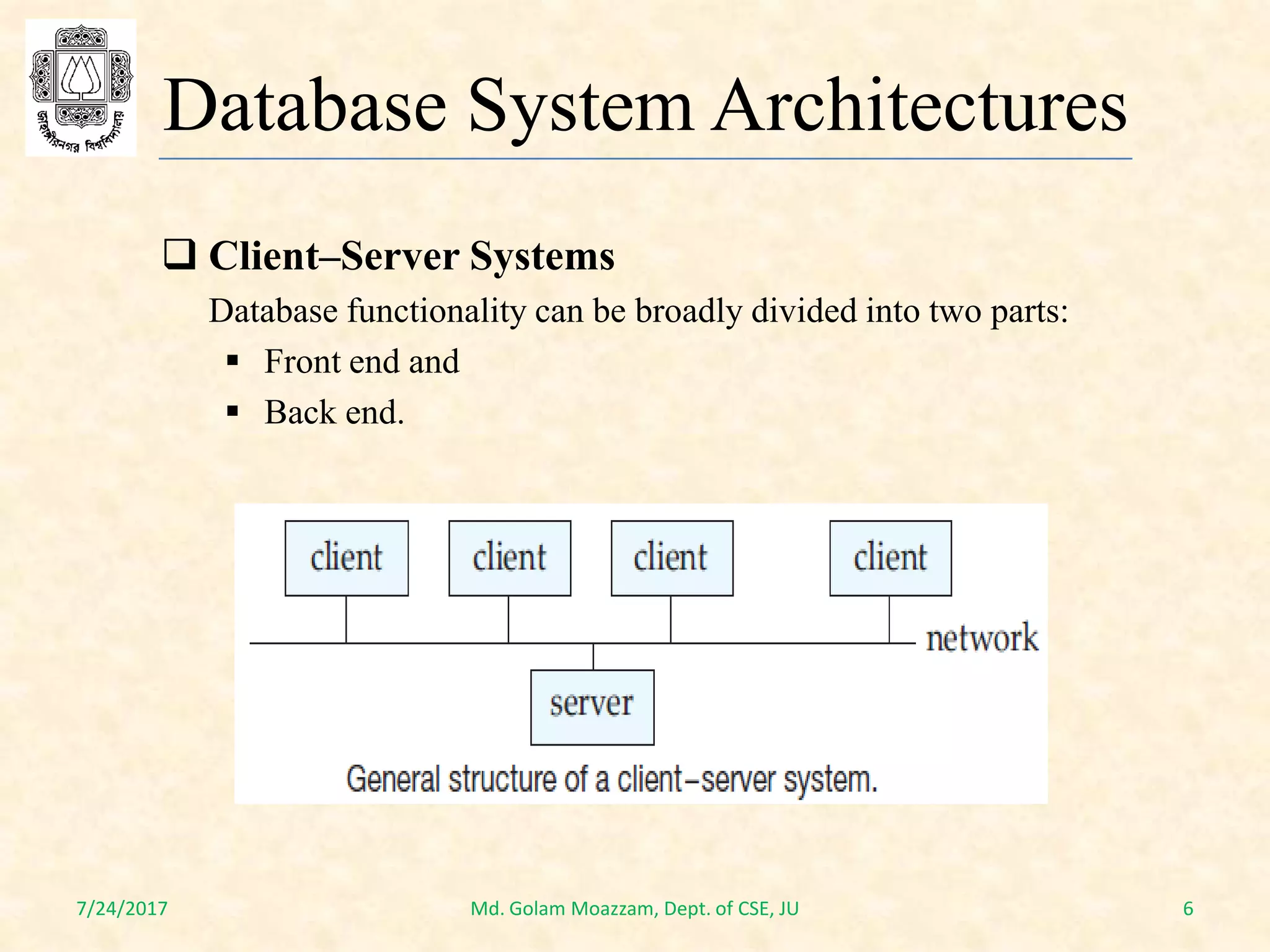 Database System Architecture Pdf Databases Computer Software And Applications