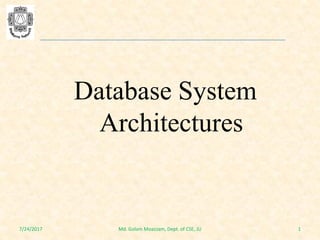 Database System Architecture | PPT