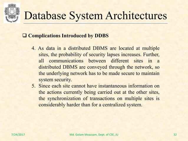 Database System Architecture | PPT