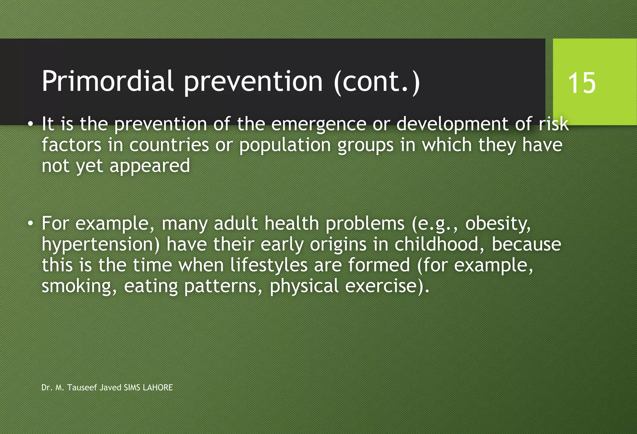 Lec levels of prevention intervention 2021 | PPT
