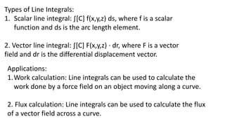 Line Integral Multivariable Caclulus great slides | PPT