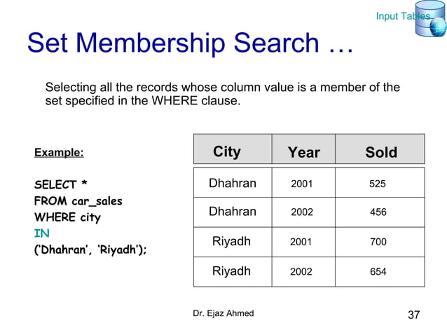 SQL Queries | PPT | Databases | Computer Software and Applications