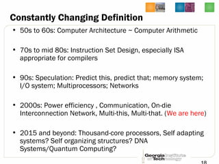 Lec0 Computer Architecture by Hsien-Hsin Sean Lee Georgia Tech ECE ...