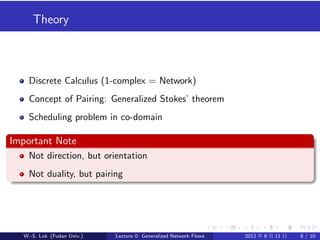Lec00 generalized network flows | PDF