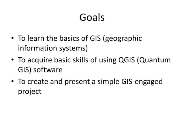 Lecture on GIS Workshop Overview_TROPX.ppt | Technology & Computing