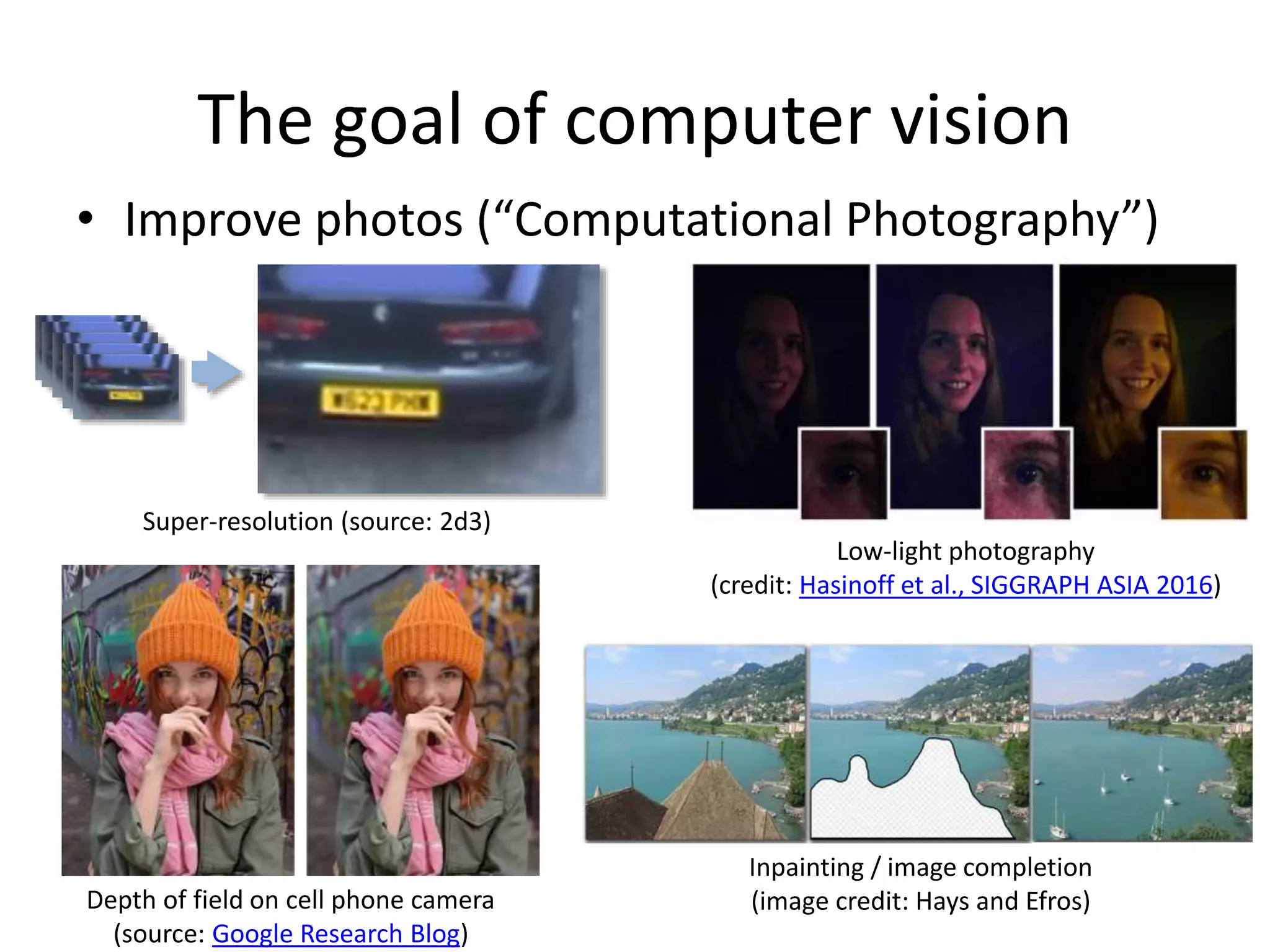 Computer vision introduction | PPTX