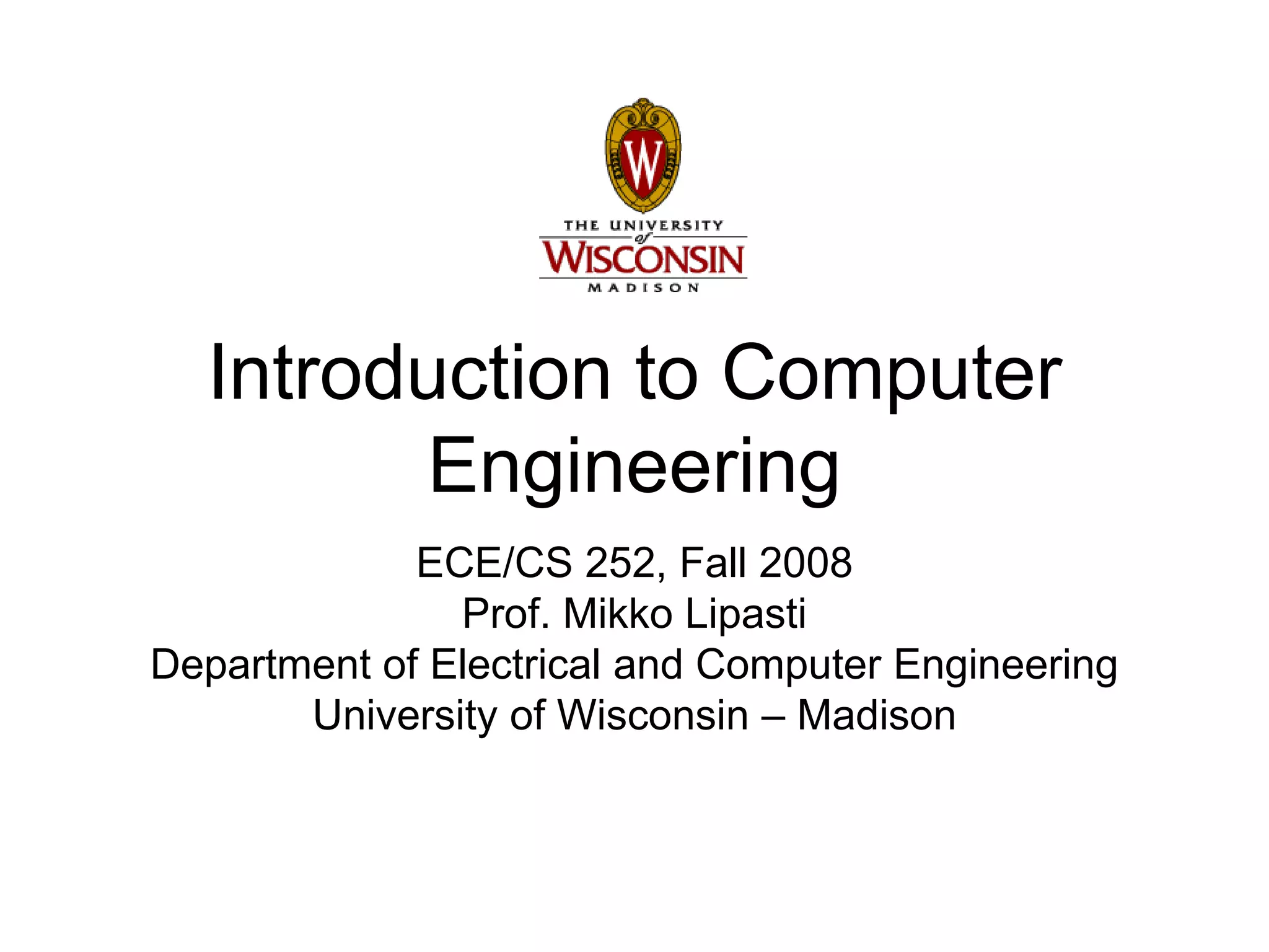 introduction to computer engineering | PPT