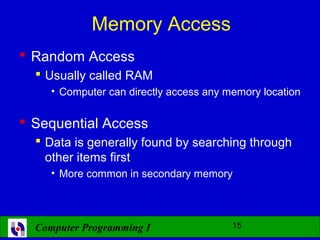 Computer Programming - Lecture 1 | PPT
