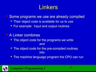 Computer Programming - Lecture 1 | PPT
