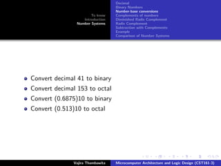 Lec 01 - Microcomputer Architecture and Logic Design | PDF