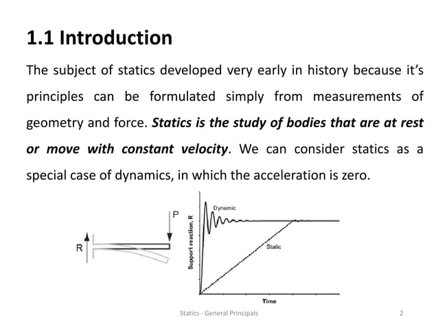Statics Lecture 1 - General Principles CE 2311 | PDF
