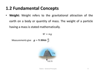 Statics Lecture 1 - General Principles CE 2311 | PDF