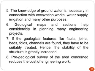 Geological Survey Civil Engineering 3rd PDF | PPT