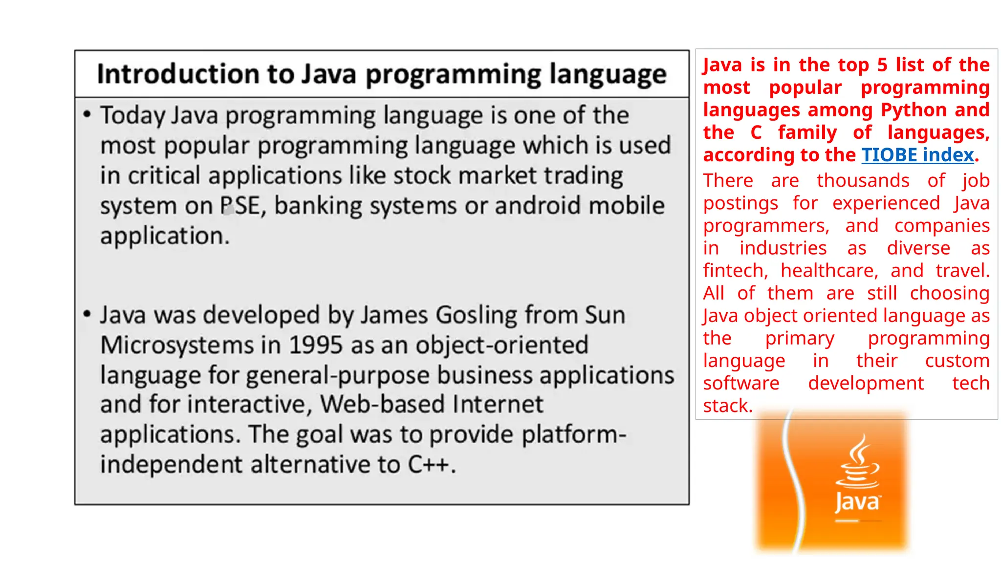 OOP Introduction.pptxOOP Introduction Part 1 In Java Language.pptx