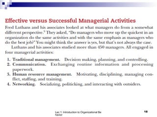 Lec 01. An Introduction to Organizational Behavior | PPT