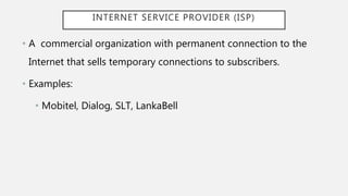 Introduction to the Internet and Web | PPTX