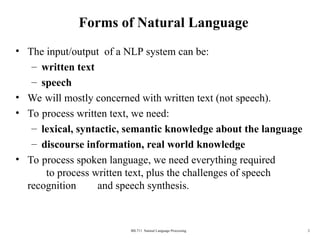 Overview of Knowledge Representation for NLP | PPT