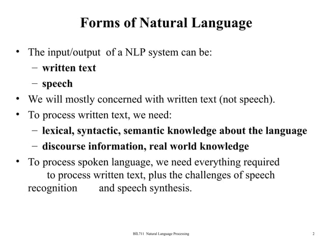 Overview of Knowledge Representation for NLP | PPT