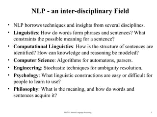 Overview of Knowledge Representation for NLP | PPT