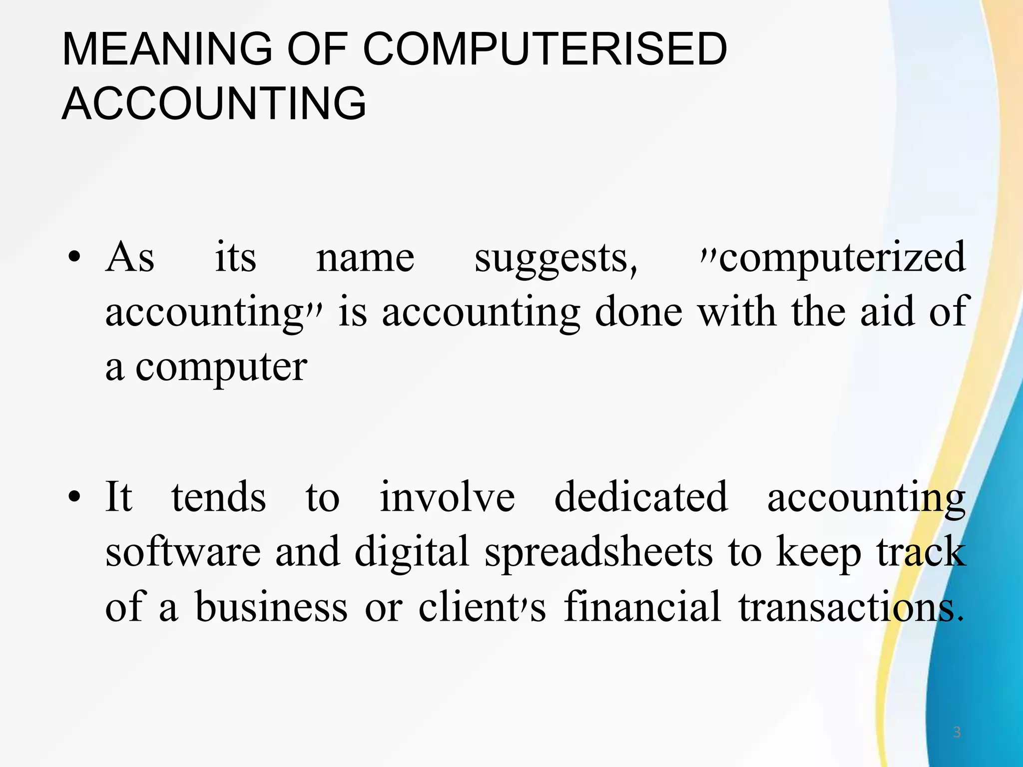 Computerised Accounting | PPSX
