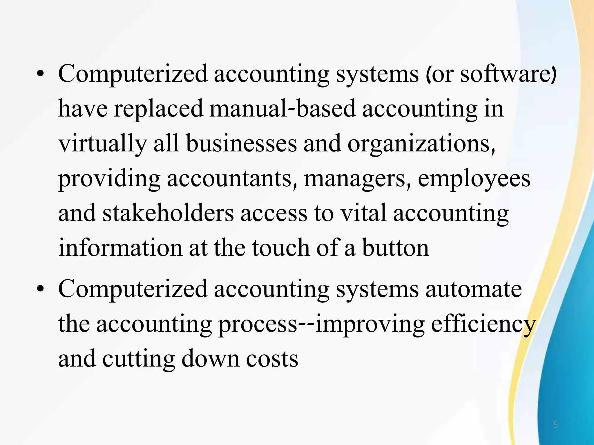 Computerised Accounting | PPSX