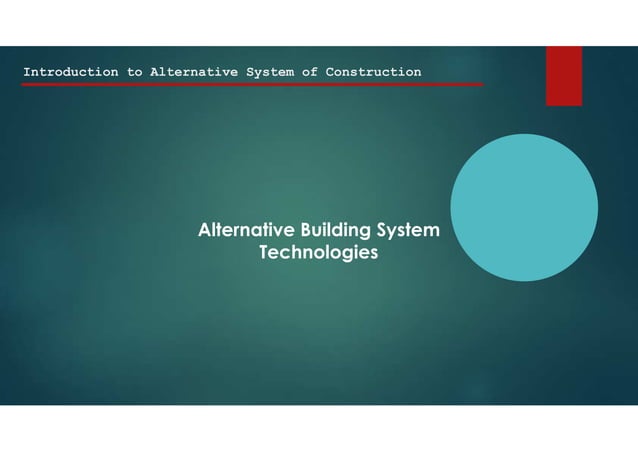 Lec01_Alternative Construction Systems Slides.pdf | Civil Engineering ...