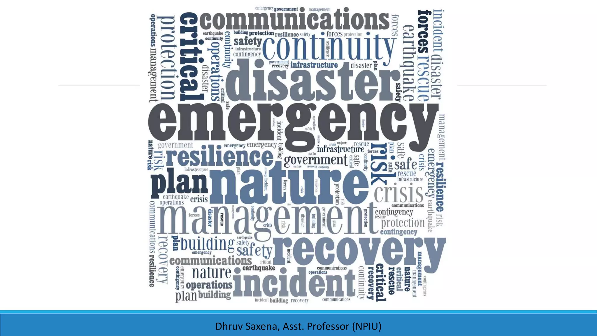 Disaster Management Course Objectives | PPT