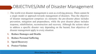 Disaster Management Course Objectives | PPT