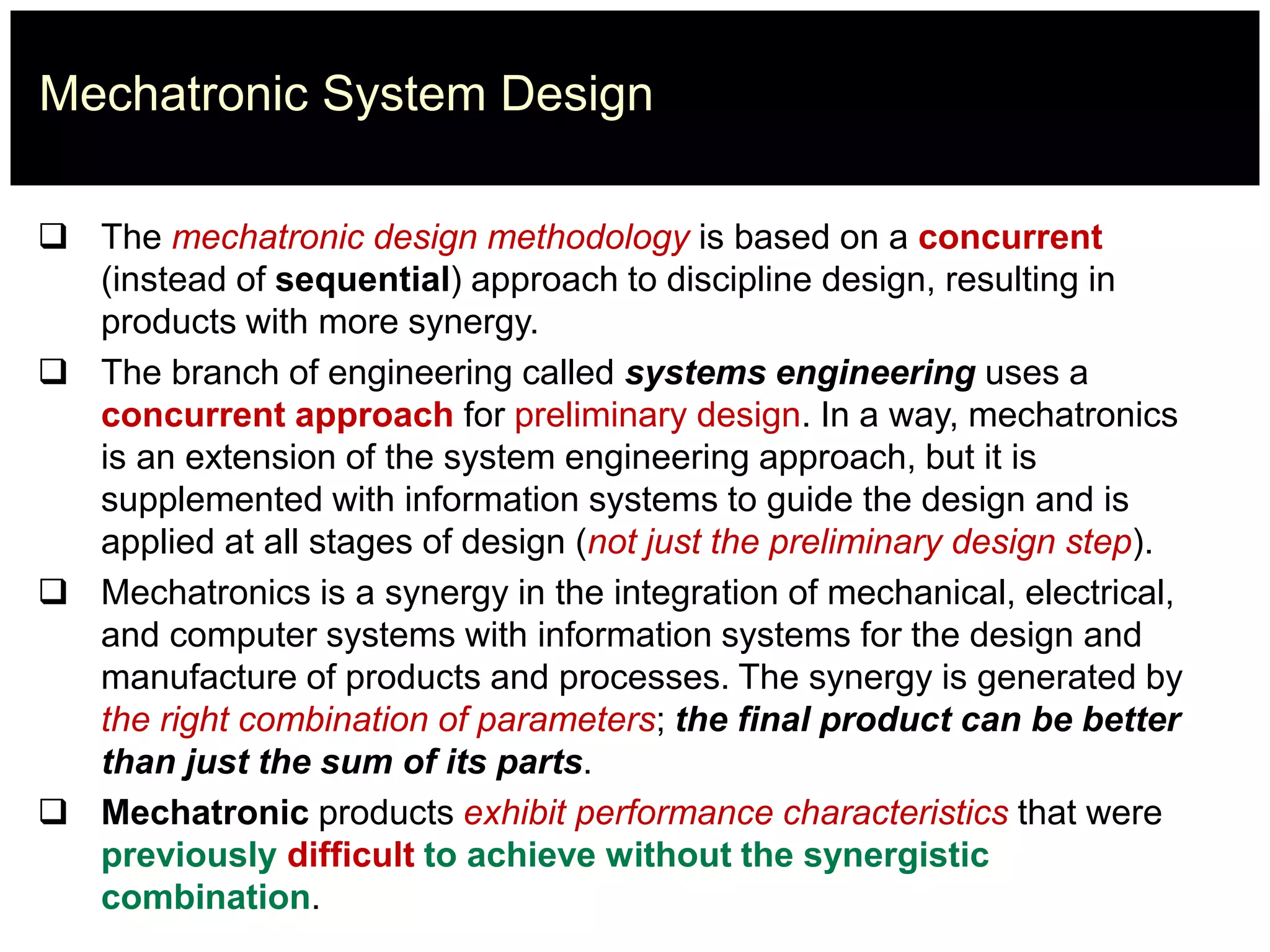 Lec 01(introduction) Mechatronic systems | PPT Lec 01(introduction) Mechatronic systems | PPT