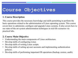 Lec 01_Linux System Administration (1).pptx | Operating Systems | Computer Software and Applications