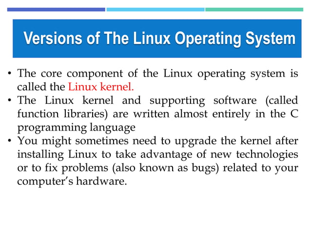 Lec 01_Linux System Administration (1).pptx | Operating Systems | Computer Software and Applications