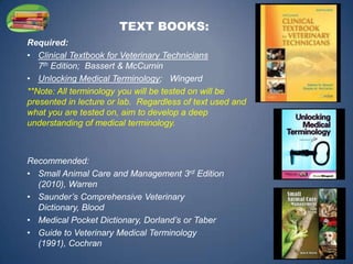 Lec 01 Welcome To Veterinary Technology | PPTX