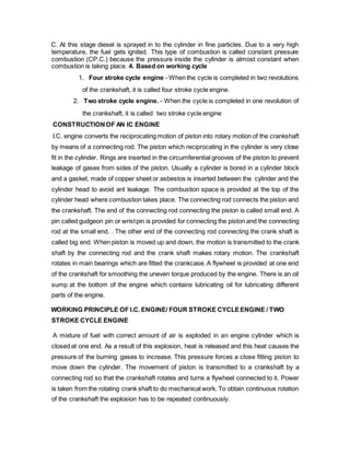 IC ENGINE | DOCX | Chemistry | Science