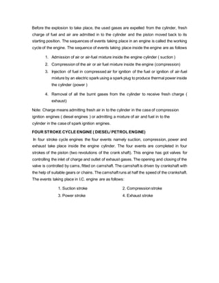 IC ENGINE | DOCX | Chemistry | Science