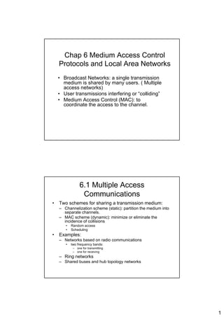 Medium range protocol and multiple access | PDF
