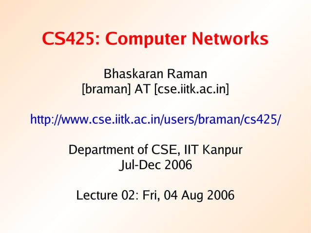 Lec02 layering | PPT