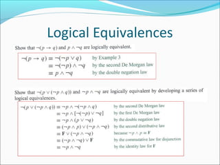Lec 02 logical eq (Discrete Mathematics) | PPT