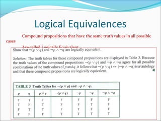 Lec 02 logical eq (Discrete Mathematics) | PPT