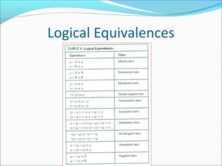 Lec 02 logical eq (Discrete Mathematics) | PPT