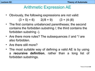 Lec 02- Recursive Definition.pptLec 01-IntroductionLec 01-IntroductionLec 01-IntroductionLec 01 ...