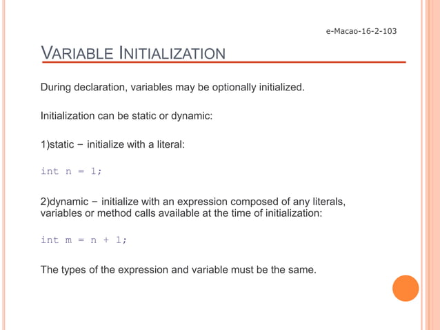 object oriented programming in java lecture | PPT