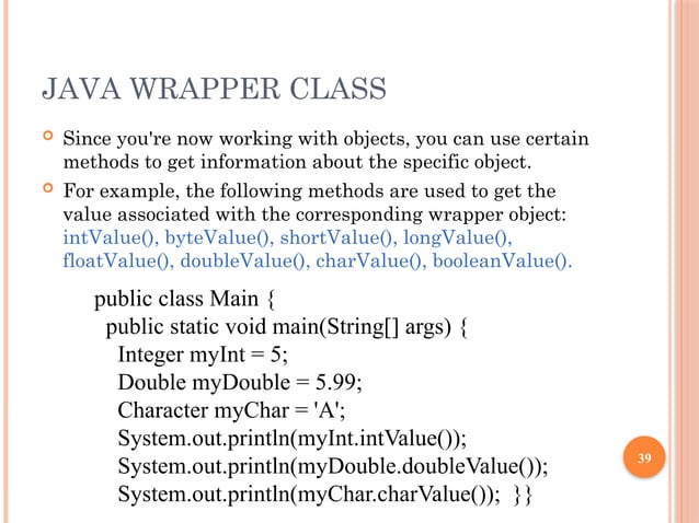 Oop Introduction Part 2 In Java Languagepptx