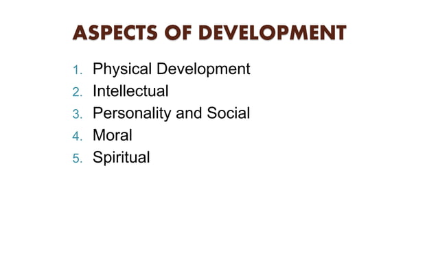 Lec 02 Aspects of Human growth evelopment | PPT