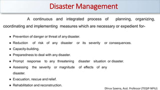 Disaster Management Introduction & Classification | PPTX