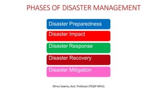 Disaster Management Introduction & Classification | PPTX