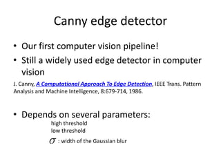Computer vision - edge detection | PPTX