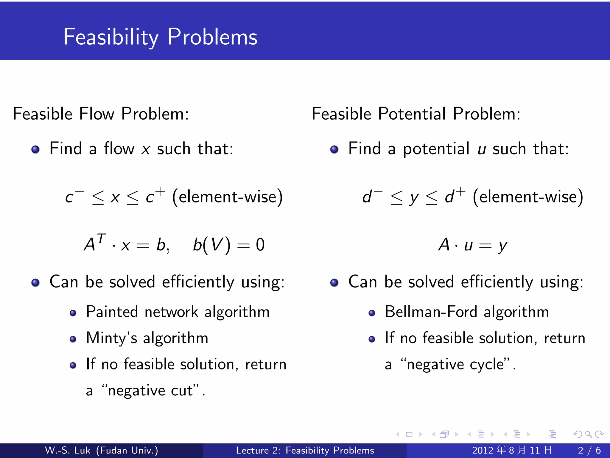 Lec02 feasibility problems | PPT | Free Download