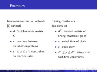Lec02 feasibility problems | PPT | Free Download