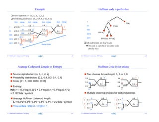 Lec-03 Entropy Coding I: Hoffmann & Golomb Codes | PDF