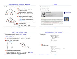 Lec-03 Entropy Coding I: Hoffmann & Golomb Codes | PDF